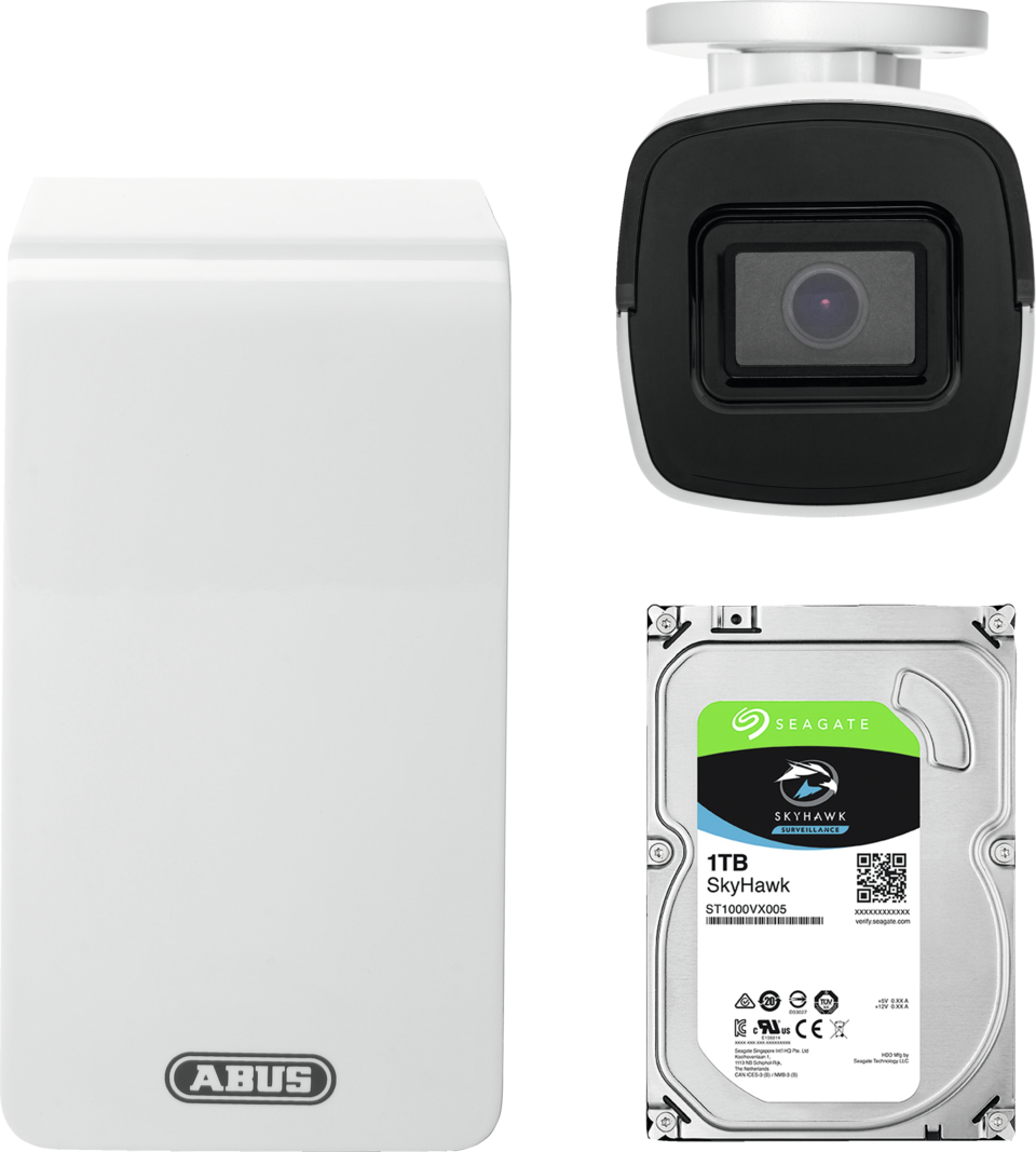 ABUS IP video surveillance 6-Channel Wi-Fi complete set (TVVR36510T)