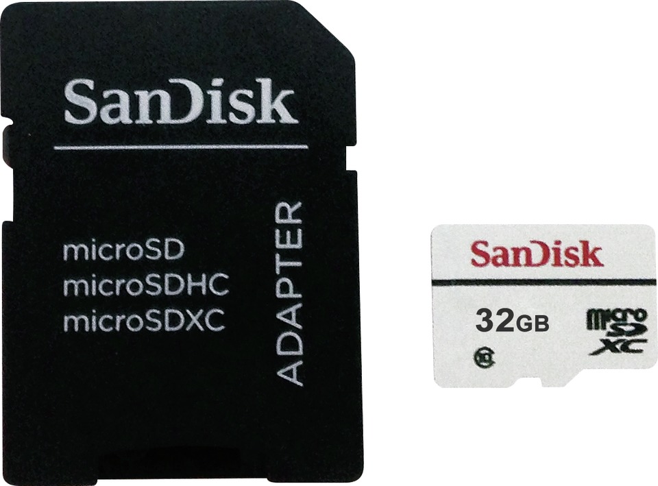 MicroSD card, 32 GB