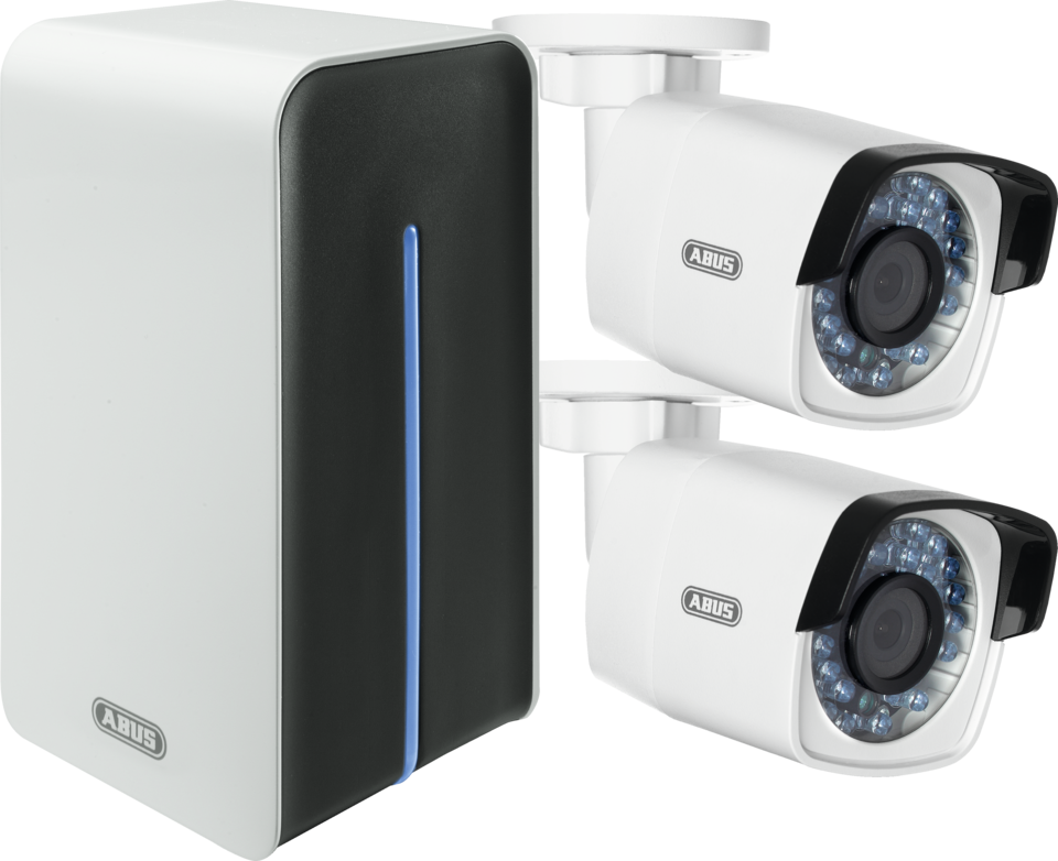 Video Surveillance Set: Network Wi-Fi digital recorder + two Wi-Fi ...