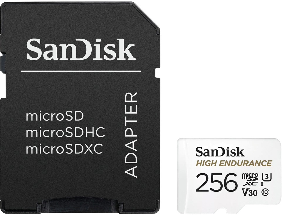 Carte microSD 256 GB High Endurance