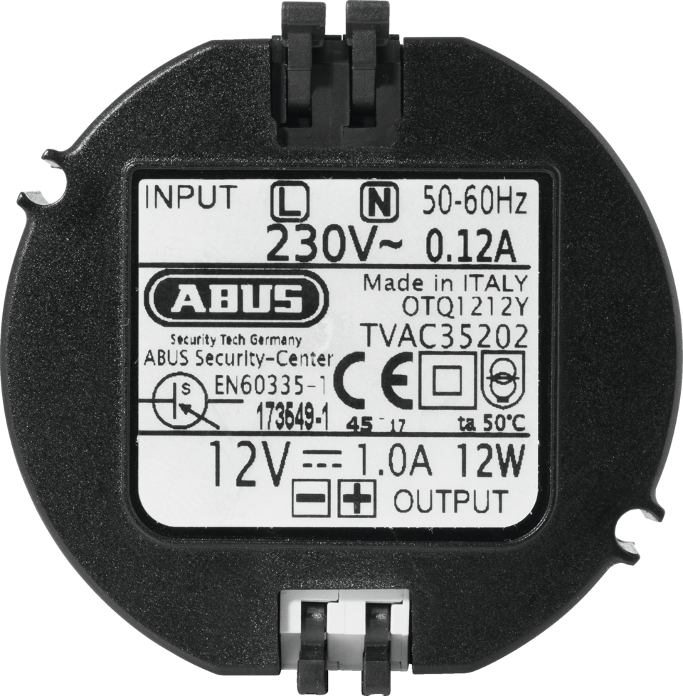 Mini built-in power supply unit for ABUS surveillance cameras