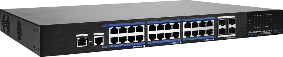 24-Port PoE Gigabit Switch Managed