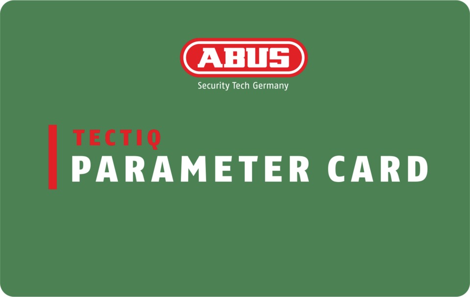 TECTIQ parameter card | Access control | ABUS