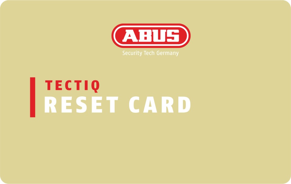 TECTIQ reset card | Access control | ABUS