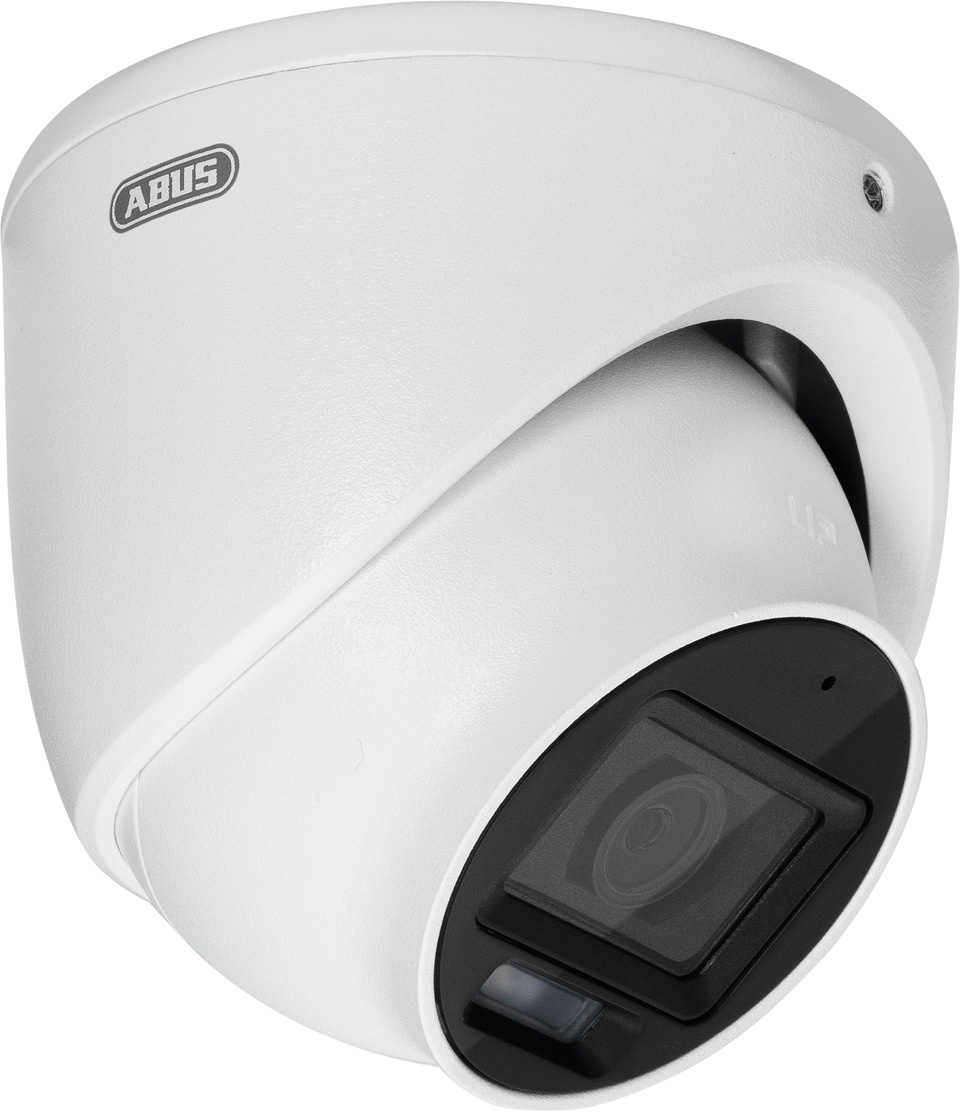 Analog surveillance camera from ABUS with integrated white light and IR ...