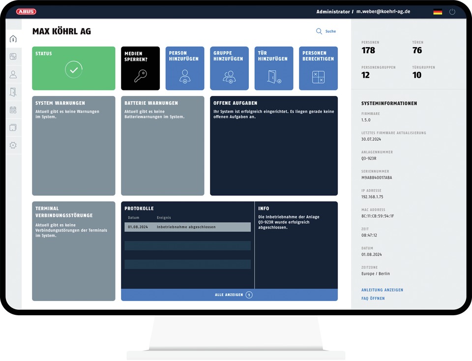 TECTIQ Access Manager | Access control | ABUS