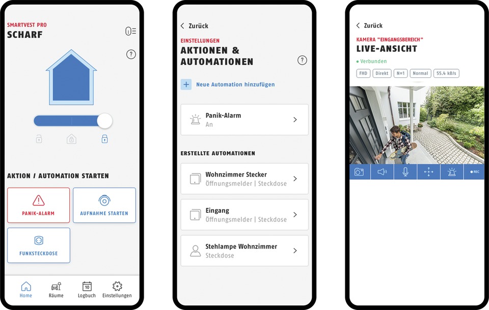 Smartvest Pro wireless alarm system for homes, phone/tablet app